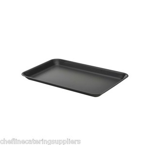Matt Black Serving Tray, 31.5x21.5x2cm, Galvanised Steel Trays, Table ...