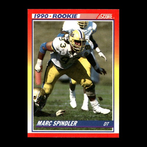Marc Spindler 1990 Score Rookie Pittsburgh Panthers #295 Set Break GM ...