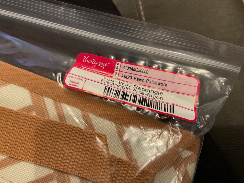 Thirty One - Your Way Rectangle in FAWN PATCHWORK - NWT | eBay