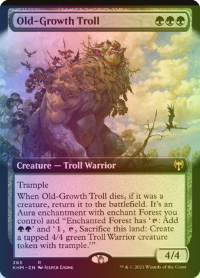 MTG #365 *RARE* *FOIL* Old-Growth Troll Kaldheim (KHM) NM | eBay