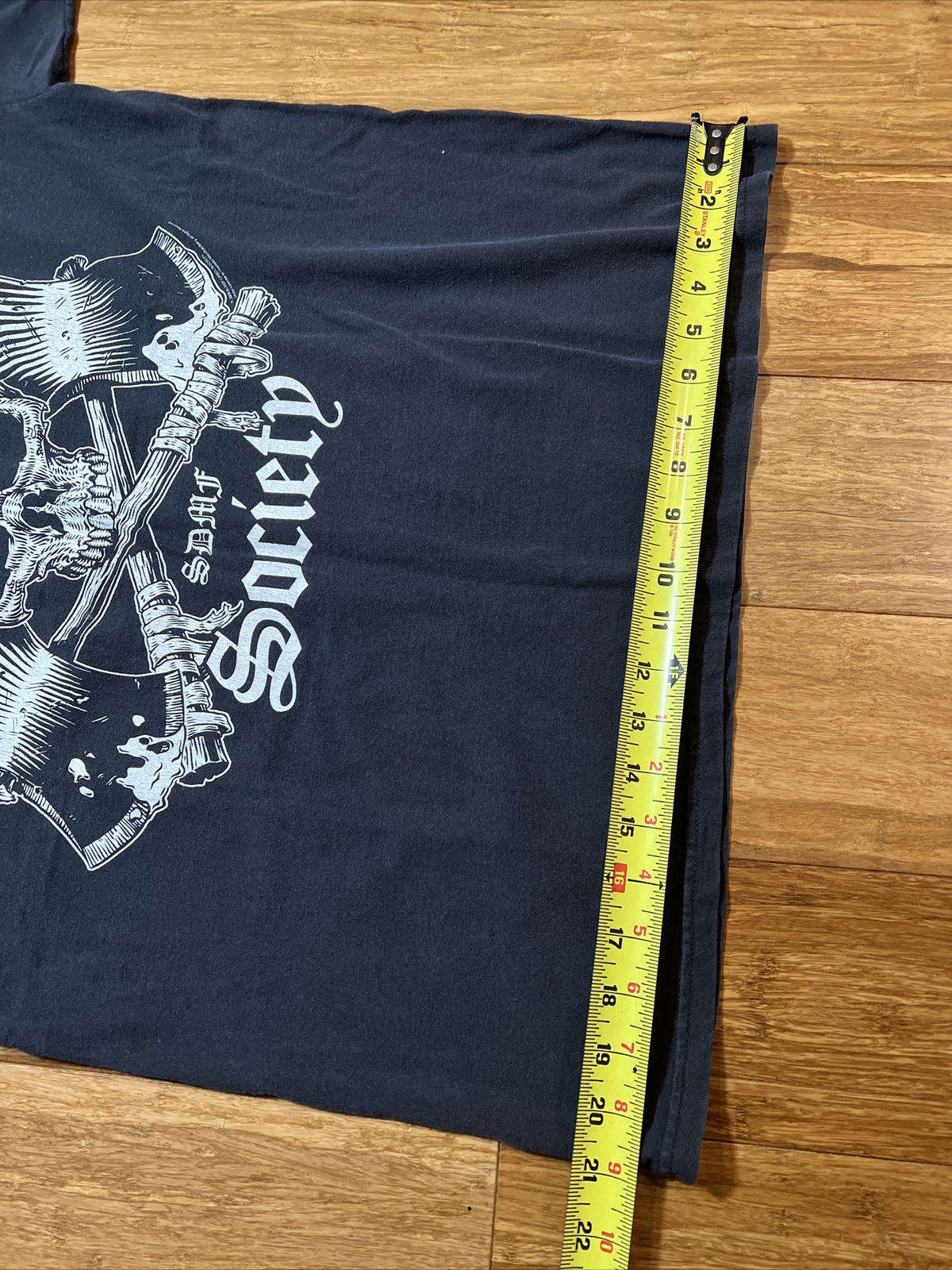 Black Label Society BLS Axes Wings Skull Black T-Shir… - Gem