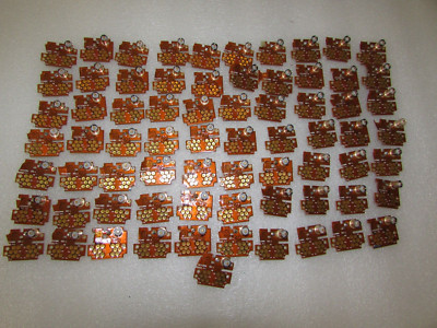 287 Grams 71 Total Mylar Gold Plating Boards W/ Gold Pin For Scrap Gold ...