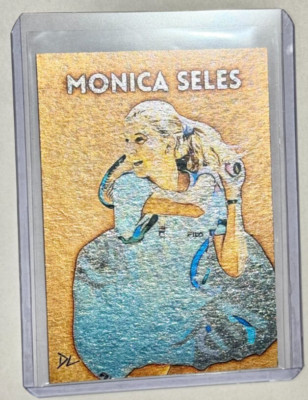 Monica Seles Platinum Plated Artist Signed "Tennis Legend" Trading Card ...