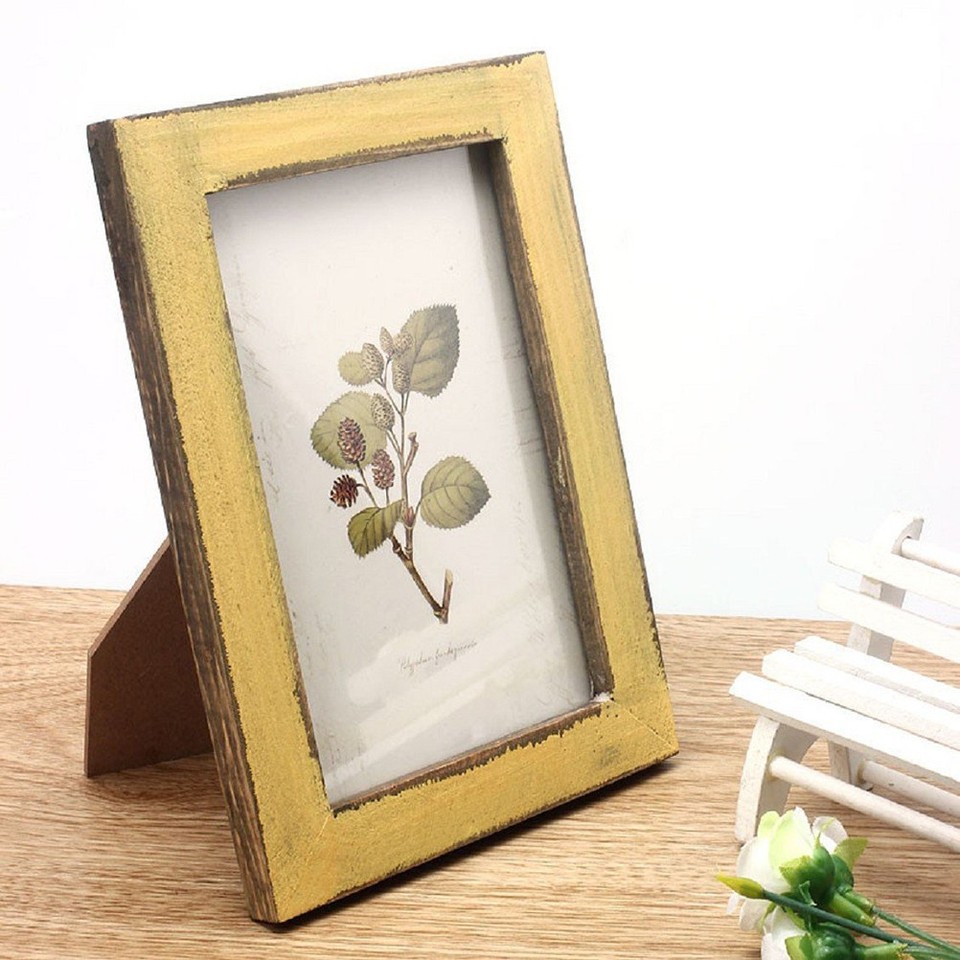 Vintage Wooden Desk Photo Frame 6 Inch Picture Frame for Office Home ...