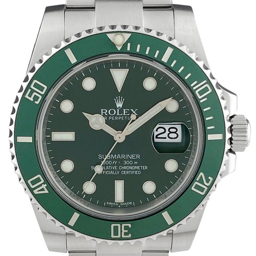 Rolex Submariner Date Green Bezel 116610LV Automatic Men's #BS003 | eBay
