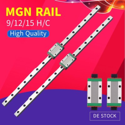 MGN9H MGN12H MGN12C MGN15H Linearführung Linearschienen mit Block 3D ...