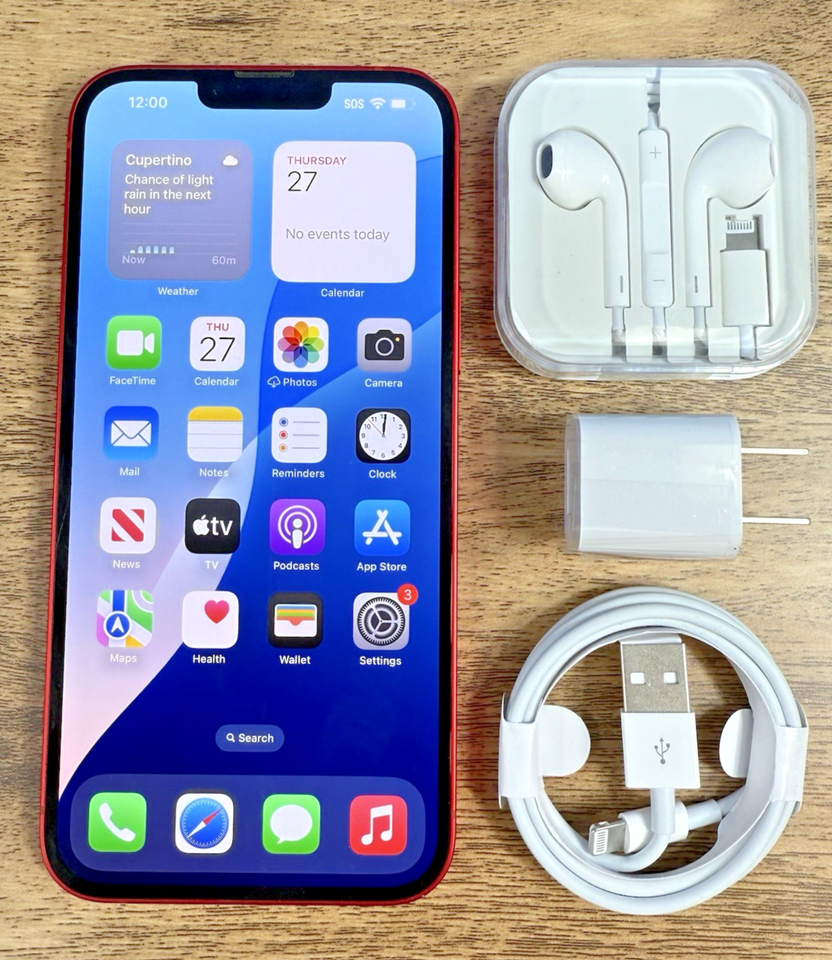 Apple iPhone 14 Plus - Red - 128GB Unlocked - Good Condition | eBay