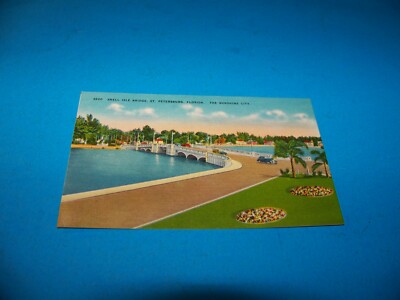 Snell Isle Bridge St. Petersburg, Florida Vintage Postcard "The ...