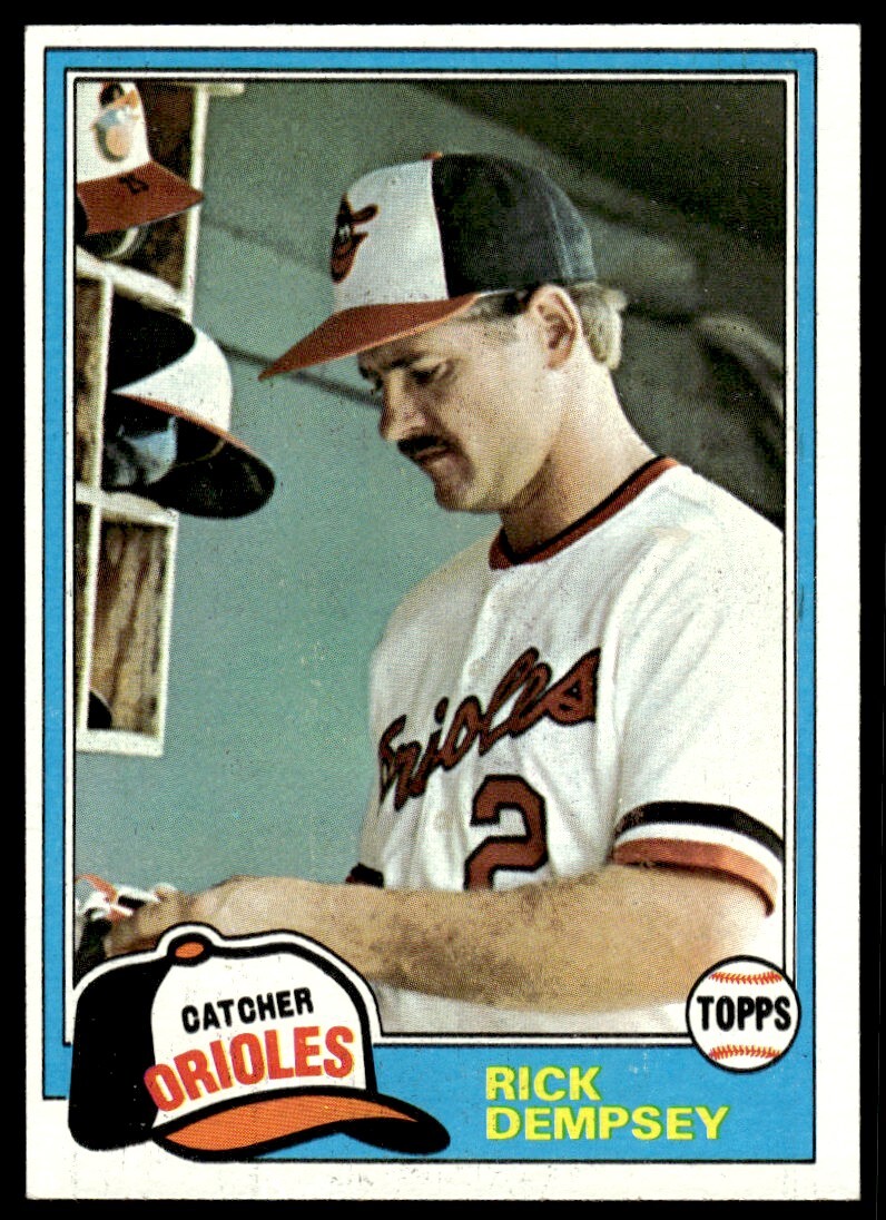 1981 Topps Rick Dempsey Baltimore Orioles #615 | eBay