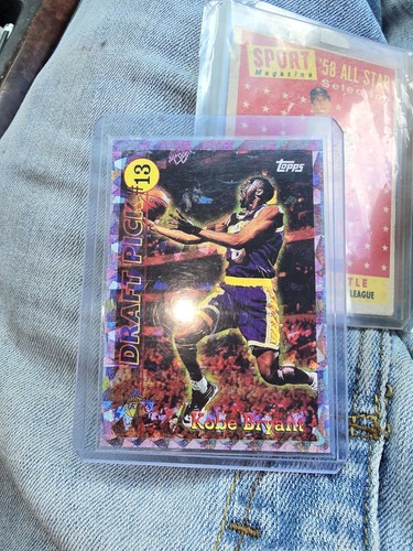 1996 TOPPS BASKETBALL #DP13 KOBE BRYANT RC DRAFT REDEMPTION PSA 8 NM-MT ...