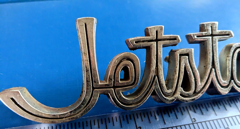 Original Oldsmobile JETSTAR Script Nameplate Emblem Metal 5.5" | eBay
