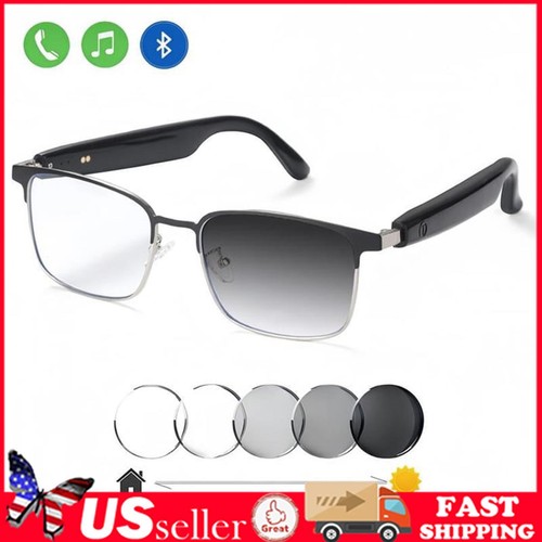 Smart-Glasses Headset Bluetooth Sunglasses Outdoor Photochromic Sport ...