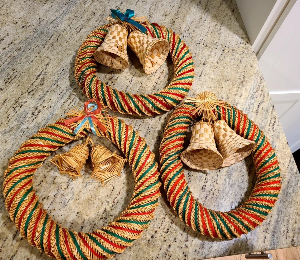 Straw Wreaths Christmas