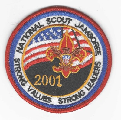 2001 National Jamboree Youth Patch, Twill Left, Molded Plastic Back | eBay