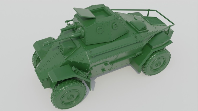 3D Printing Model 1/72 Hungarian 39M Chaba Armored Vehicle Model ...