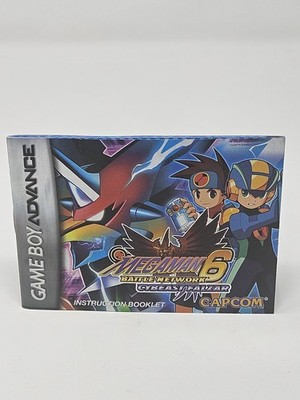 Mega Man Battle Network 6 Cybeast Falzar Game Boy Advance Manual Only ...