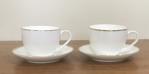 2 Esse Bone China Coffee Cup & Saucer Sets - 250ml | eBay Australia