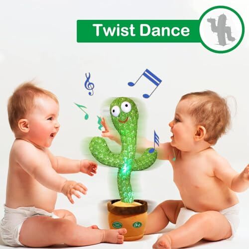 Dancing Cactus Mimicking Toy,Talking Repeat Singing Sunny Cactus Toy ...