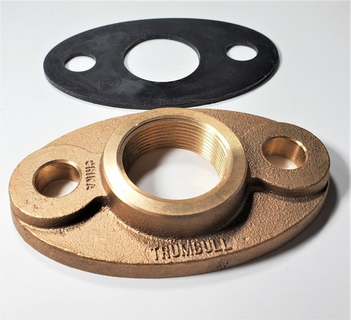 1-1/2" Lead-free Brass 2-bolt Water Meter Flange KIt | eBay