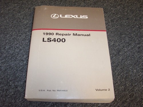 1990 Lexus LS400 Chassis Body Electrical Shop Service Repair Manual 4 ...