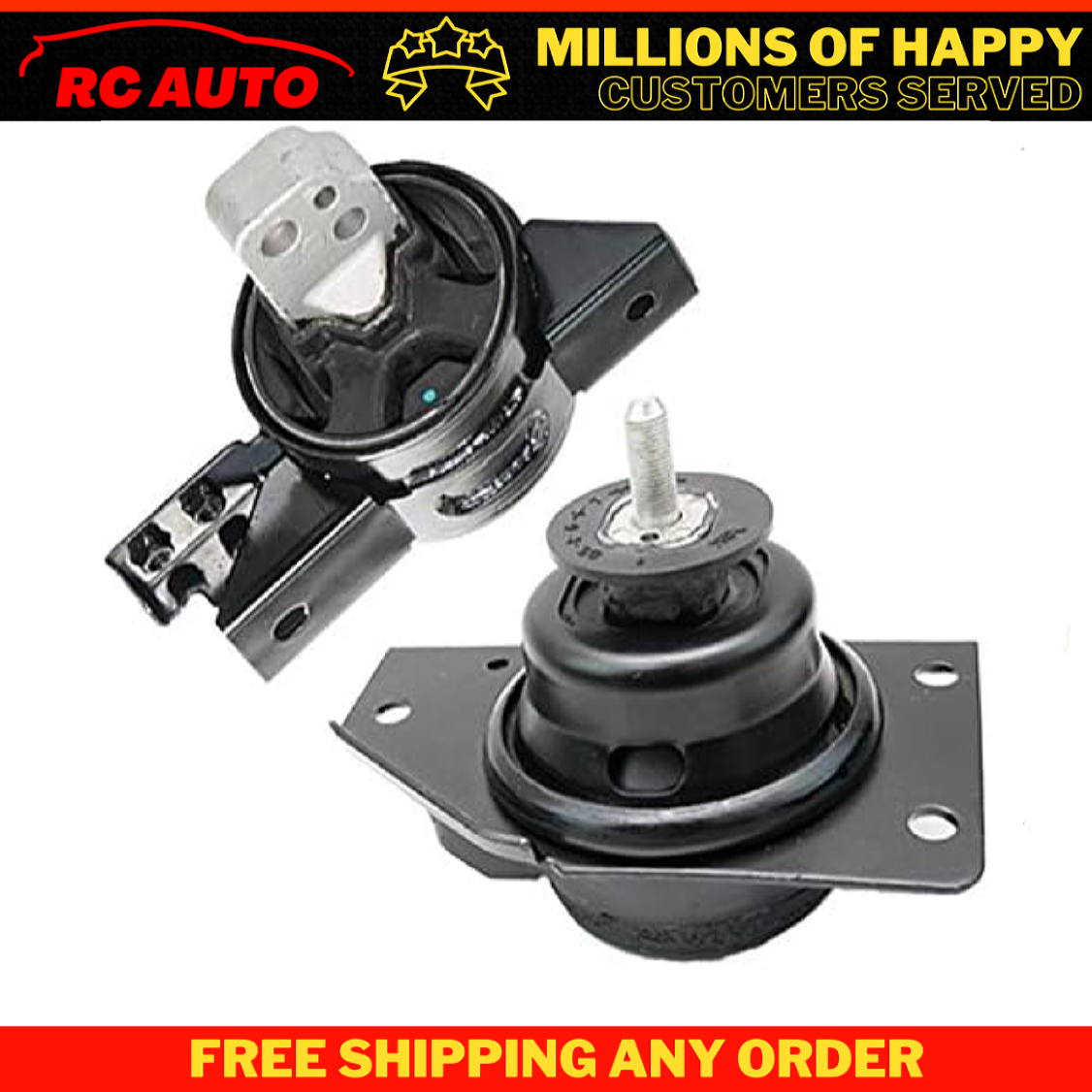 Fits 2006-2011 Hyundai Accent 1.6L Front Upper Motor & Trans Mount 2pcs ...