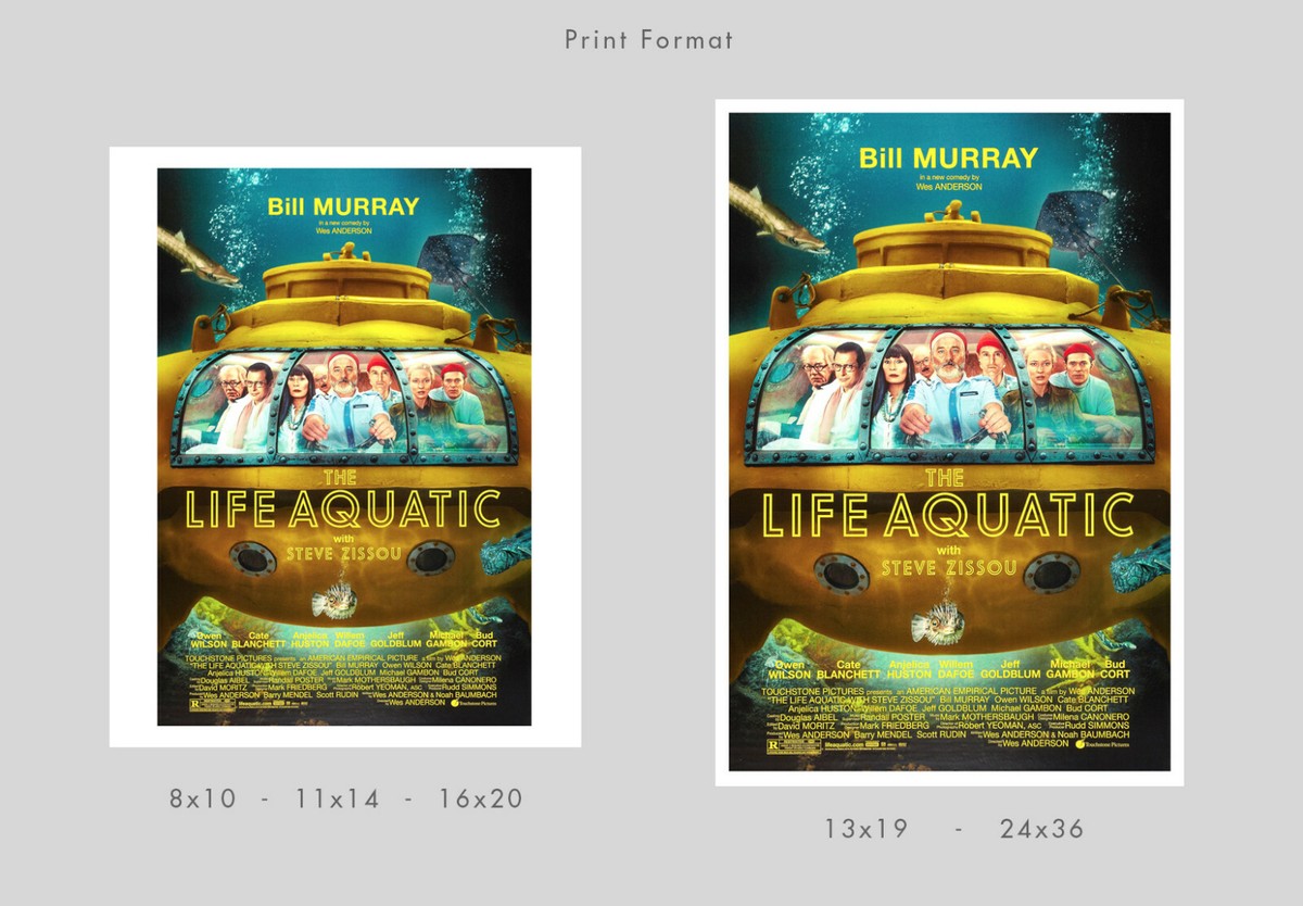 The Life Aquatic Movie Poster Alternate Movie Poster For "The Life