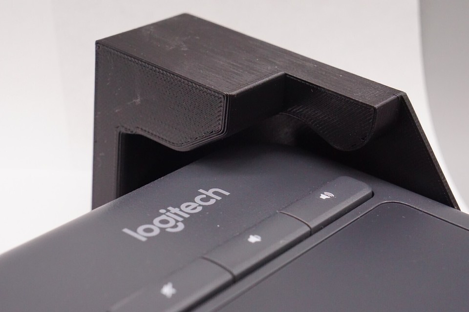 Wall Mount and Angled Holder Dock for Logitech K400+ Wireless Keyboard ...