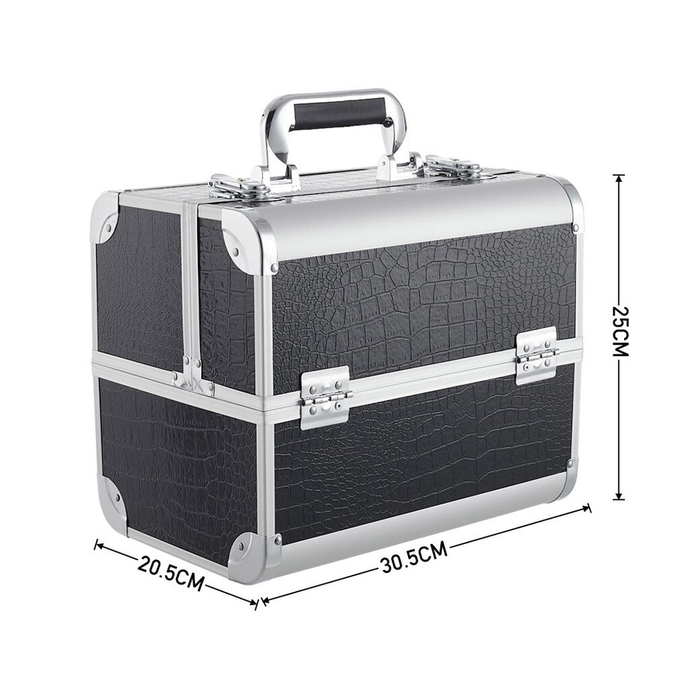 Extra Large Vanity Case Beauty Box Make up Cosmetic Nail Storage ...