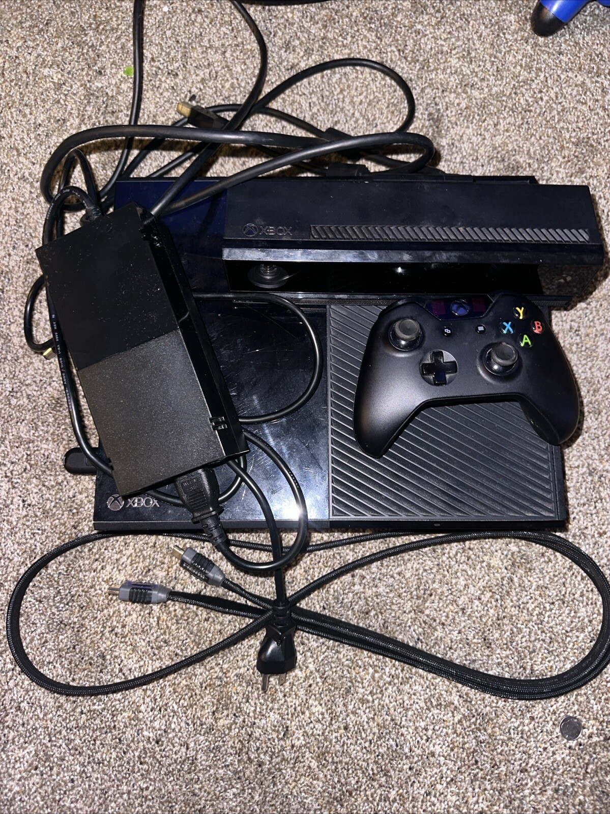 Microsoft Xbox One (365GB) Console Bundle Kinect Power Supply And ...