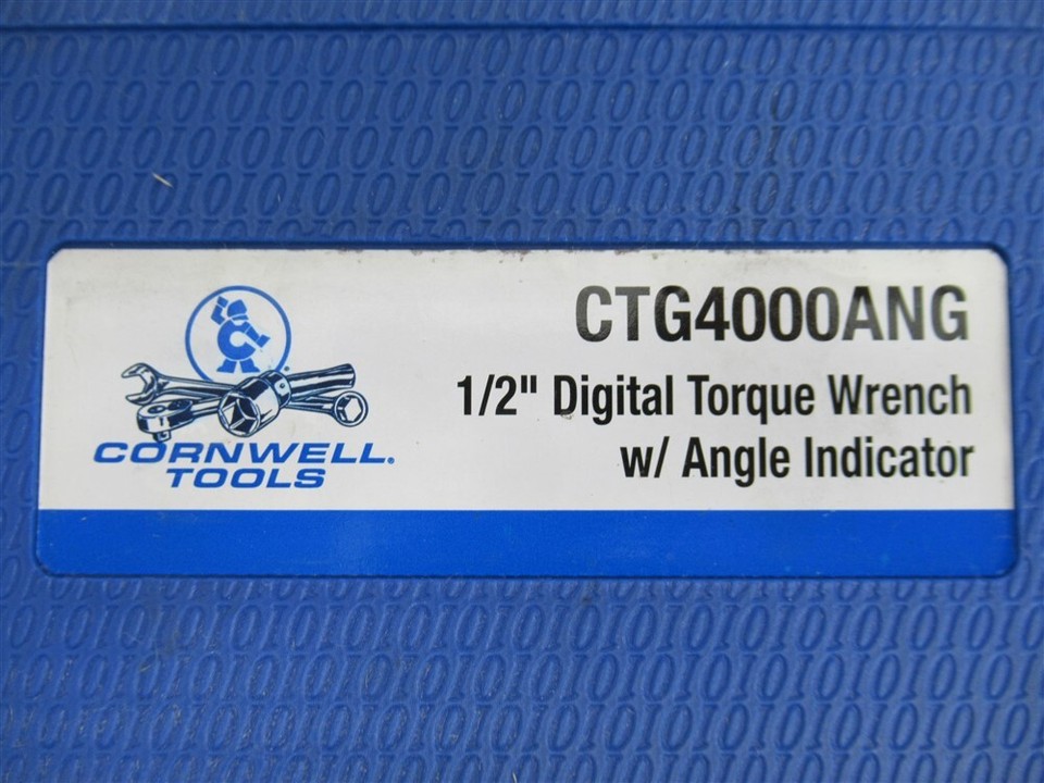 Cornwell Tools CTG4000ANG, 1/2" Drive Electronic Torque Wrench - USED ...