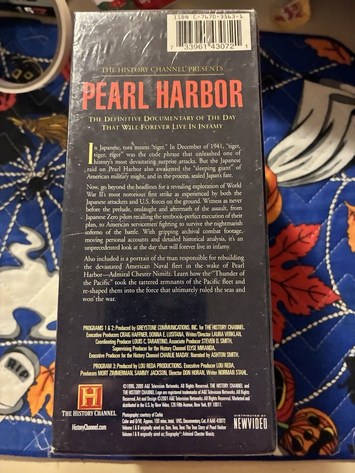 The History Channel Presents - Pearl Harbor (VHS, 2001, 3-Tape Set) NEW ...