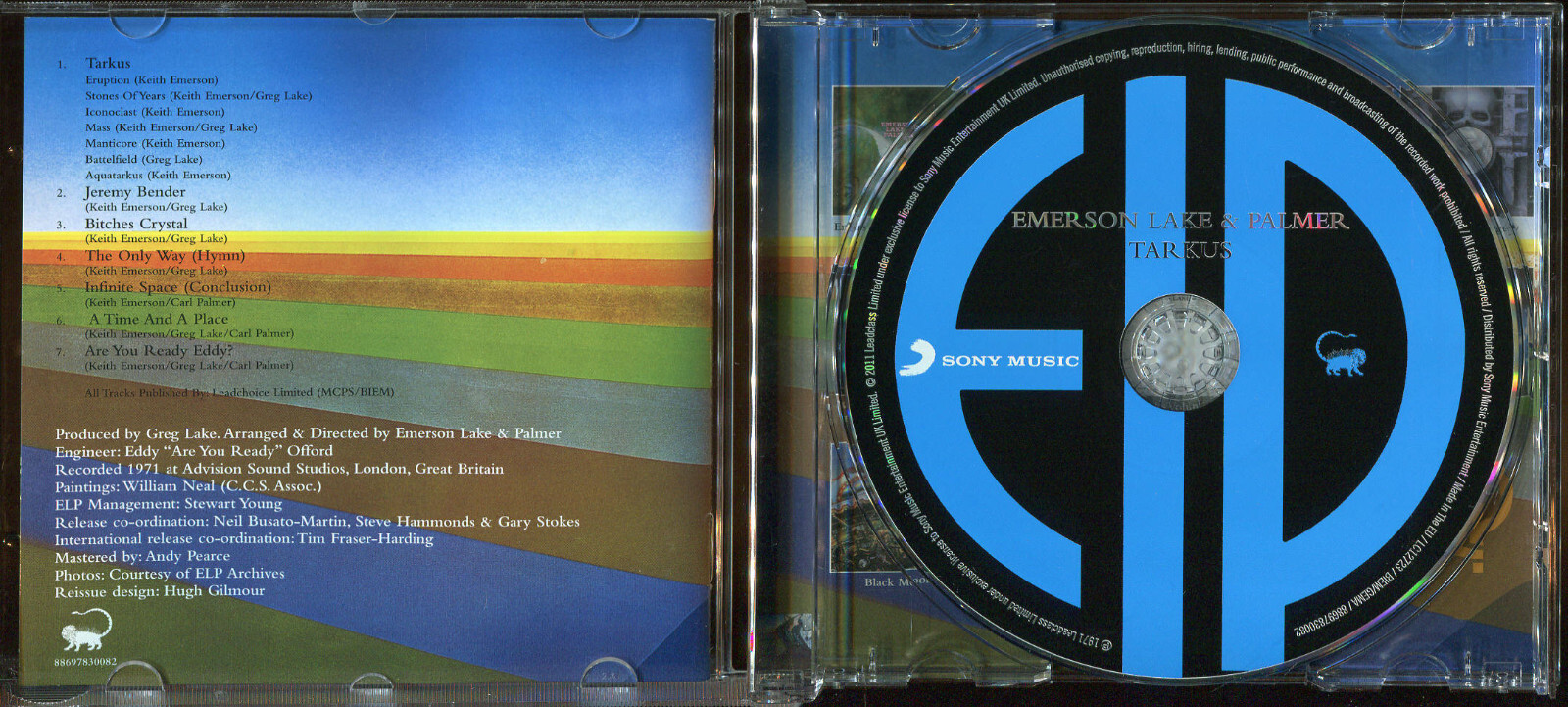 CD ELP EMERSON LAKE & PALMER TARKUS 1971 LEADCLASS 2011 | eBay