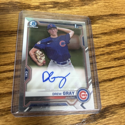 Drew Gray 2021 Auto Rookie Bowman Chrome Autograph Rc Cubs | eBay