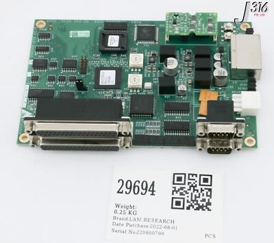 29694 LAM RESEARCH PCBA, LONWORKS NODE, RS-232 ADIO W/ 50020R-10 810 ...