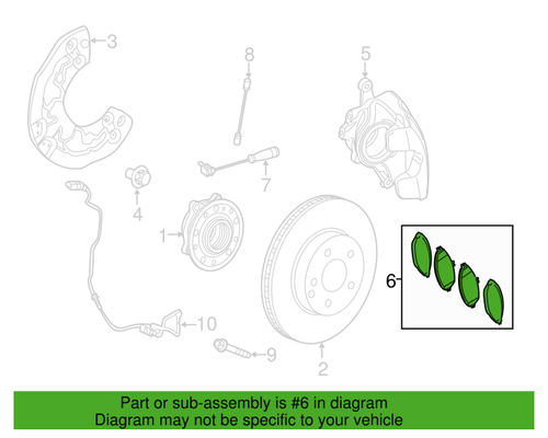 OEM 0004207900 Genuine Mercedes-Benz E53 AMG E450 2019-2020 Brake Pads ...