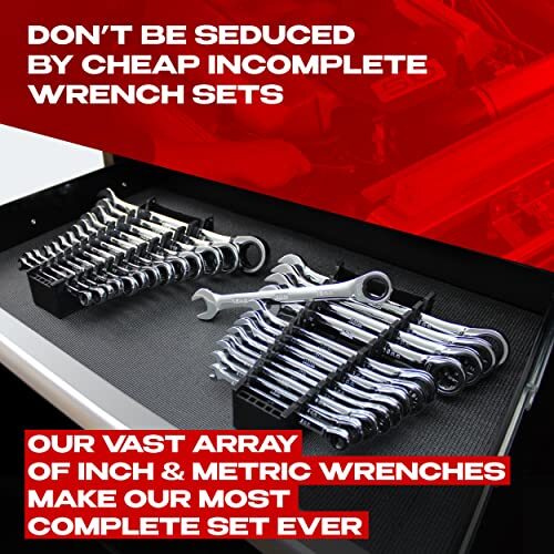 26pc TIGHTSPOT Ratcheting Wrench Master Set, Ratchet Wrenches Set ...