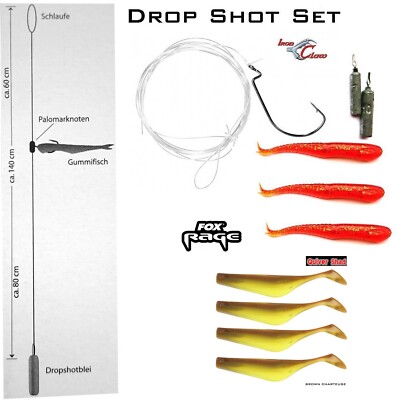 Iron Claw Drop Shot Set Farbe: Baby Perch + Fox Rage Quiver Shad | eBay.de