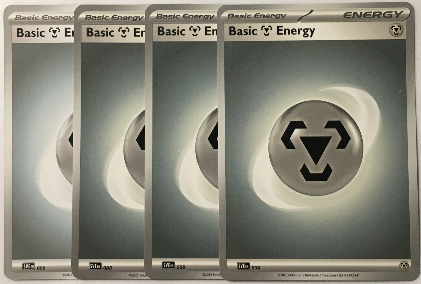 POKEMON 4X 2023 METAL ENERGY CARDS NEAR MINT-PLAYSET | eBay