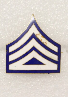 Enlisted Army Rank Pin 20019: Quartermaster Sergeant - c.1902, enamel ...