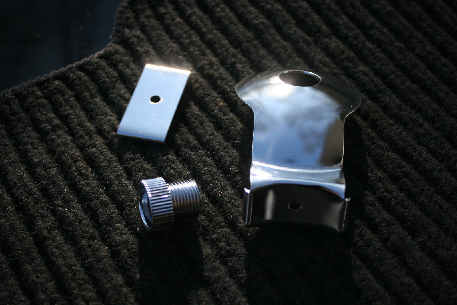 Sun Super Tach II Tachometer CHROME Curved Column Mounting Bracket ...