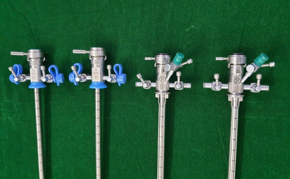 4pc Hysteroscopy Cystoscopy Sheath 22FR/ VIU Sheath 21FR Reusable ...