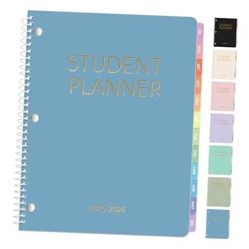 Student Planner 2025-2026, Academic Weekly & Monthly A4 8.5"×11" Grey ...