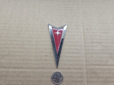 Pontiac OEM Red Arrow 4.125" Tall Emblem Badge Logo Nameplate Name ...