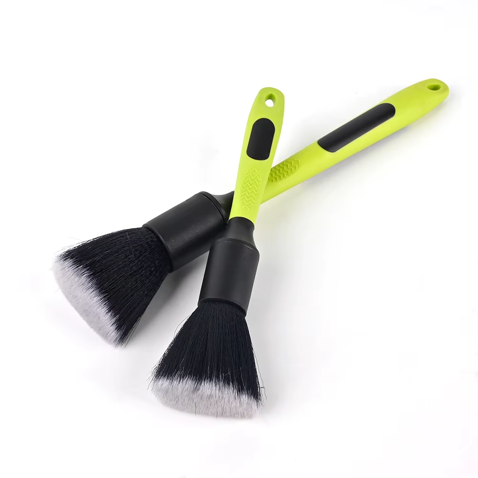 2Pcs Car Detailing Brush Set-Soft Microfiber Duster & No-Scratch Detail ...
