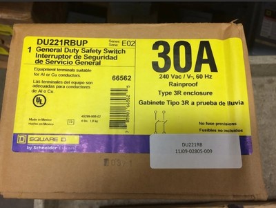 30 Amps & Under - Square D 30A
