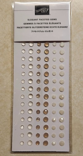 Stampin Up * ELEGANT FACETED GEMS * NEW 90 CT-ADHESIVE-BACKED ...