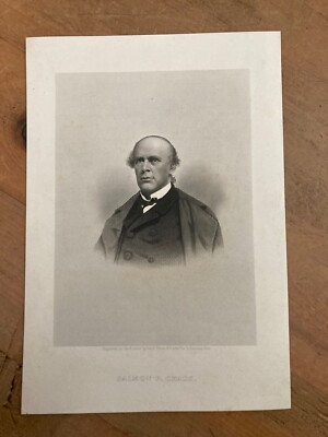 Salmon P. Chase Chief Justice of U.S. Litho Art Print - Perfect for ...