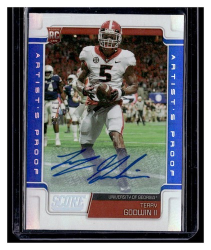 Terry Godwin II 2019 Score AUTOGRAPH ARTIST'S PROOF /35 | eBay