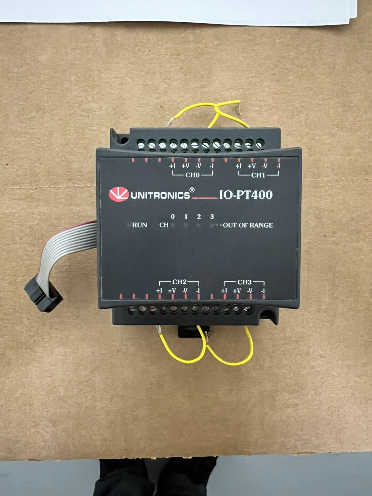 Unitronics Vision Series I/O Module IO-PT400, 4 RTD Input (PT100, NI100 ...