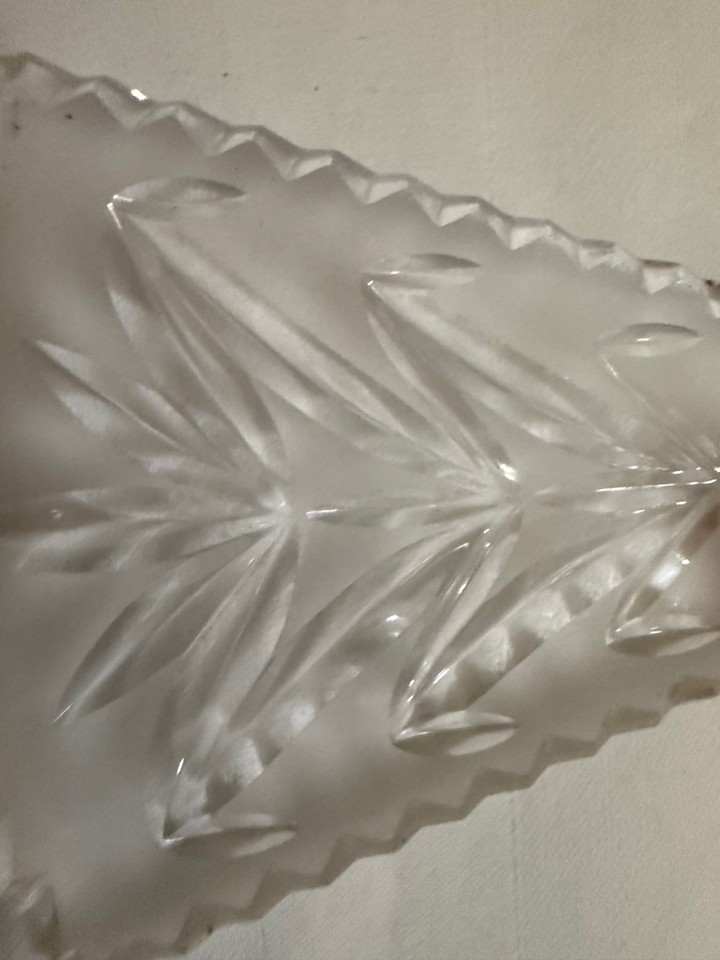 Waterford Crystal Etched, Incised Tree Christmas Ornament Marked Velvet ...